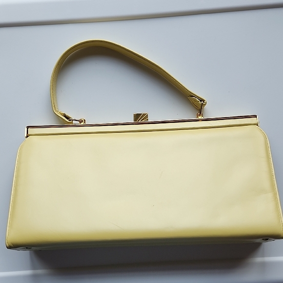 Andrew Geller | Bags | Andrew Geller Vintage Elegant Yellow Kelly Bag ...